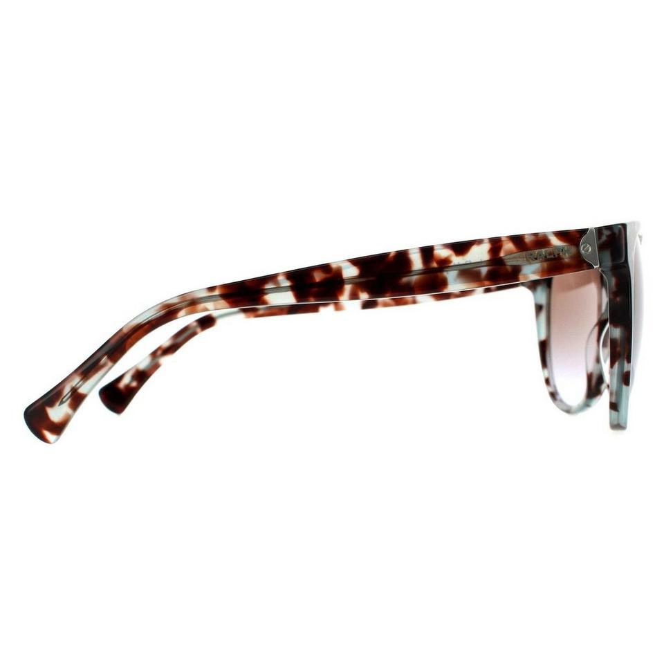 Sunglasses Fashion Blue Tortoise Violet Gradient Silver Mirror Sunglasses Ralph By Ralph Lauren